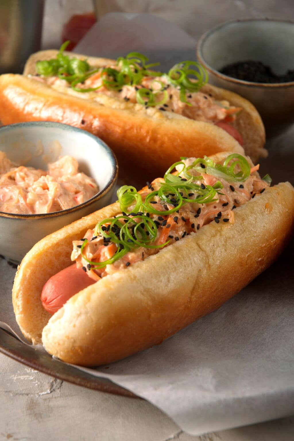 Kimchi Hot Dogs - In the Kitch