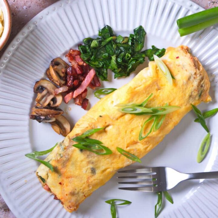 Kimchi Omelette - In the Kitch