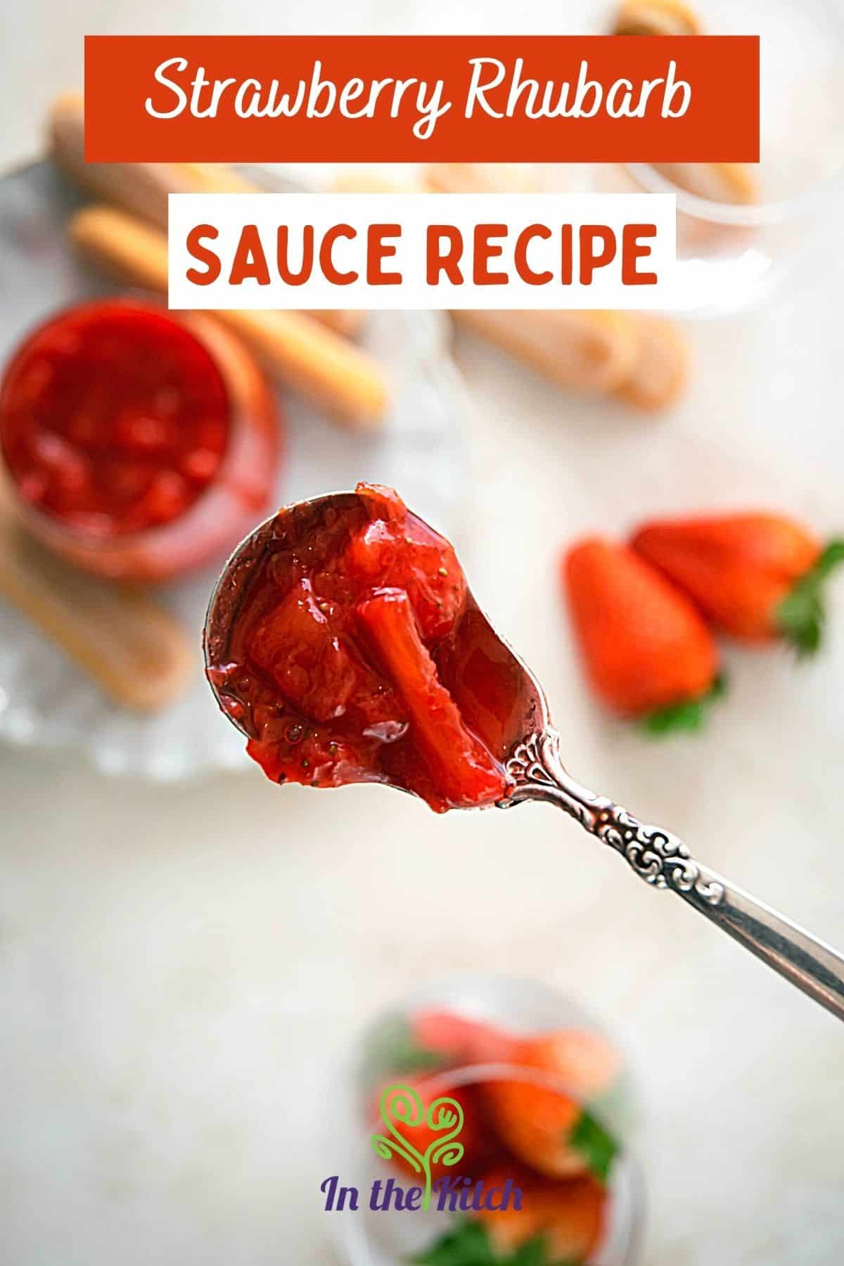 Strawberry Rhubarb Sauce (Compote) - In the Kitch