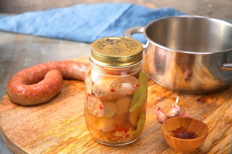 Easy Homemade Pickled Sausage - In the Kitch