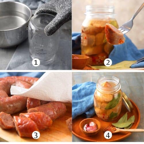 Easy Homemade Pickled Sausage - In the Kitch