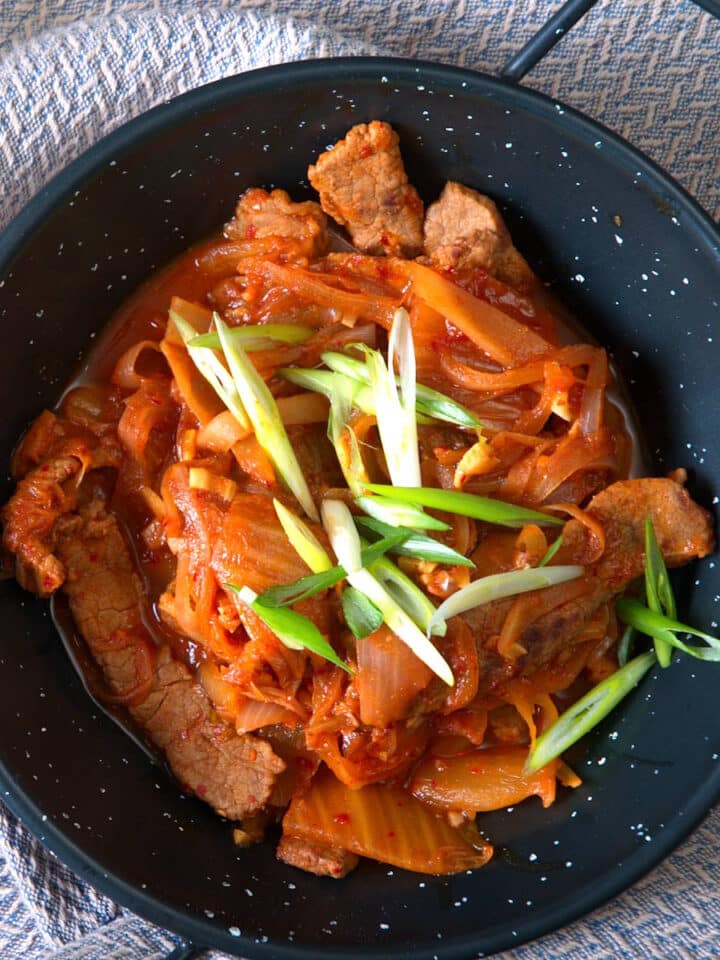 Kimchi Tofu Soup - In the Kitch