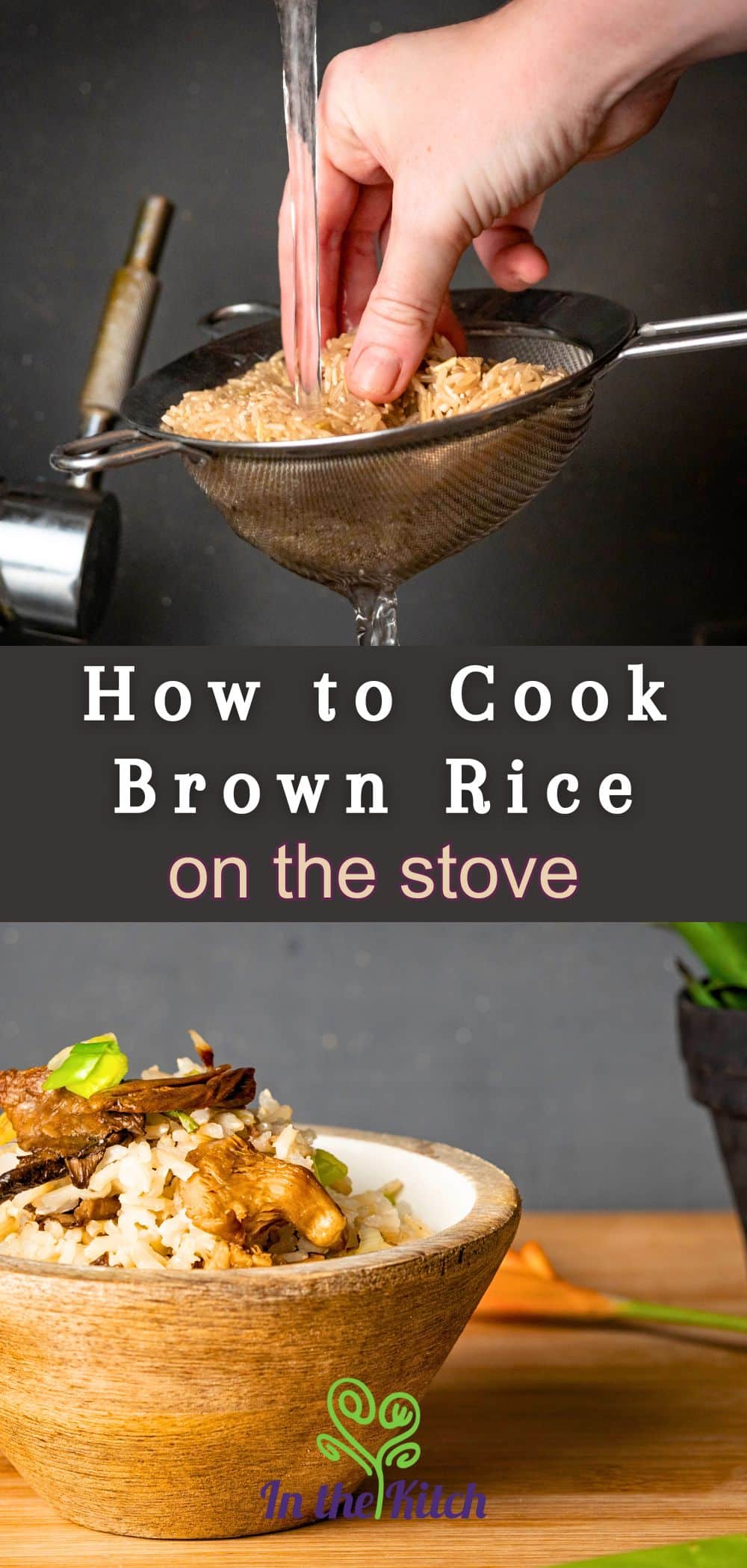 How to Cook Brown Rice on the Stove - In the Kitch